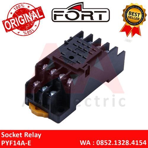 Jual Socket Relay PYF14A-E / PYF14AE 14 Pin untuk Relay MY-4 Fort ...