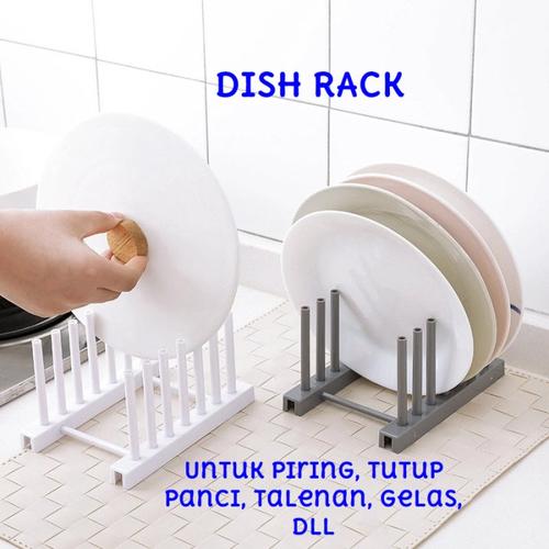 Jual TB Rak Piring 6 Sekat Dish Rack Tutup Panci Tirisan Drain Rack ...