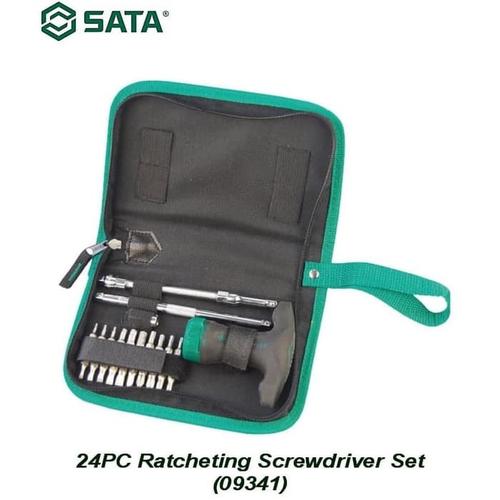 Jual Obeng Set (24 Pcs) 09341 T Ratchet Screwdriver Set Sata Tools ...