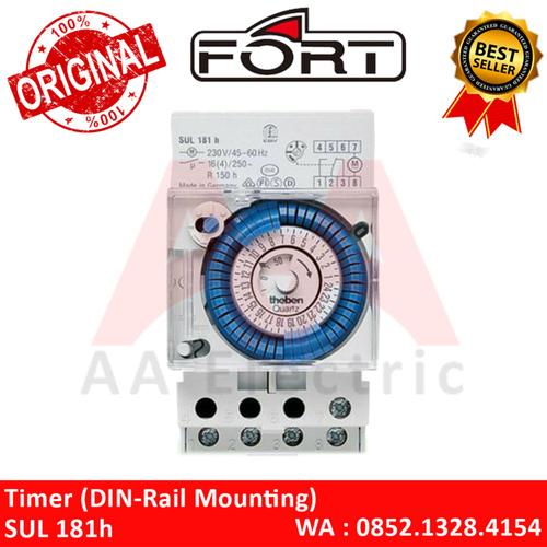 Jual Timer (DIN-Rail Mounting) SUL 181h / SUL181H 220VAC 45-60Hz Fort ...