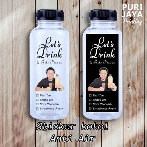 Jual STICKER BOTOL ANTI AIR CETAK FULL COLOR - 4x8cm - Jakarta Barat ...