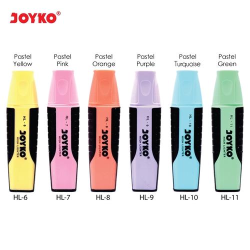 Jual Highlighter / Penanda Joyko HL-6 ~ 11 Pastel Color - coral - Kota ...