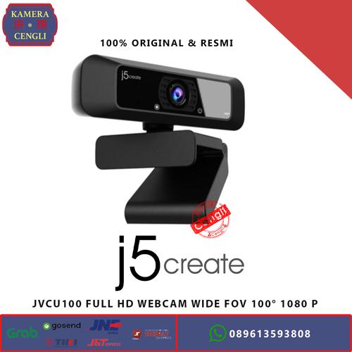 Jual j5create jvcu / J5 CREATE JVCU100 Full HD Webcam Wide FOV 100 ...