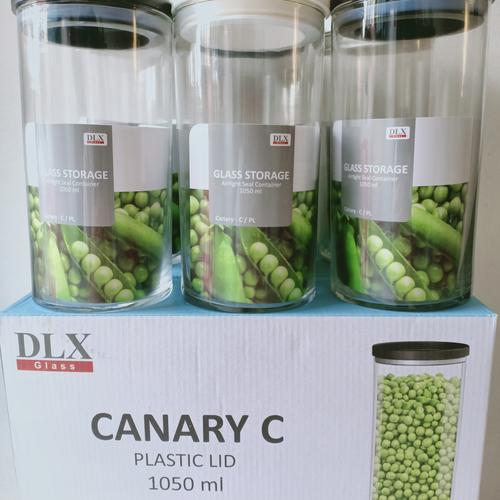 Jual TOPLES KACA 1050 ML TUTUP PLASTIK / TOPLES SNACK / TOPLES KUE - Putih - Jakarta Utara ...