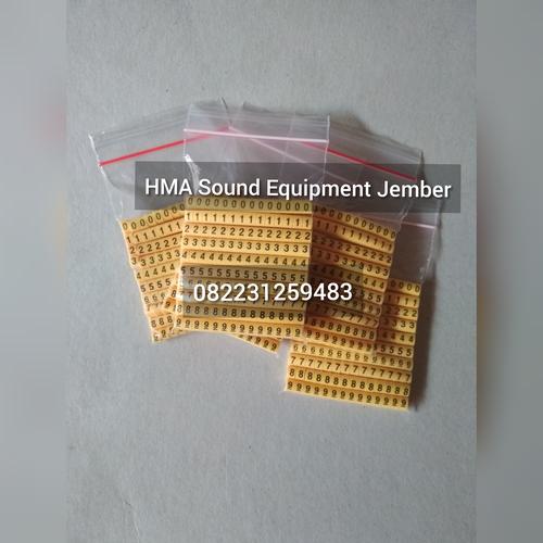 Jual Cable Marker / Penanda Kabel Type EC 1 isi 140 angka - Kab. Jember ...
