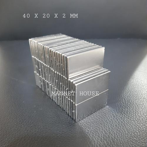 Jual Magnet Neodymium Persegi 40x20x2 mm 40x20x2mm 40mmx20mmx2mm ...