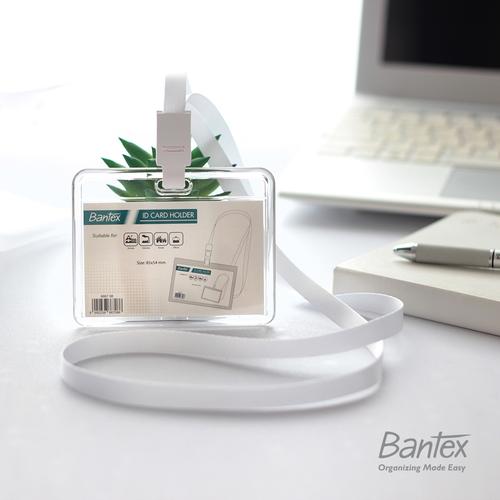 Promo Bantex Transparent ID Card Holder Lanyard Landscape Clear #8867 ...