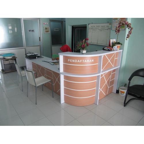 Jual Desain Meja Front Desk Melengkung Untuk Ruang Resepsionis - Kota ...