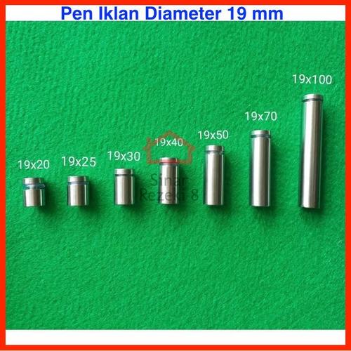 Jual Baut Pen Iklan 19 x 40 Stainless / Stabil Kaca Frame Poster Sign ...