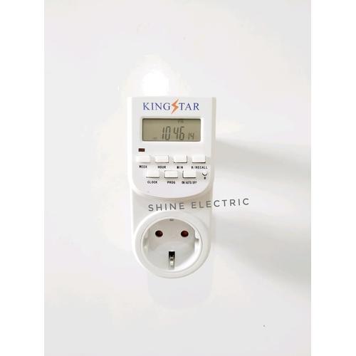 Jual Stop Kontak Timer Listrik Digital Kingstar Colokan Timer Digital ...