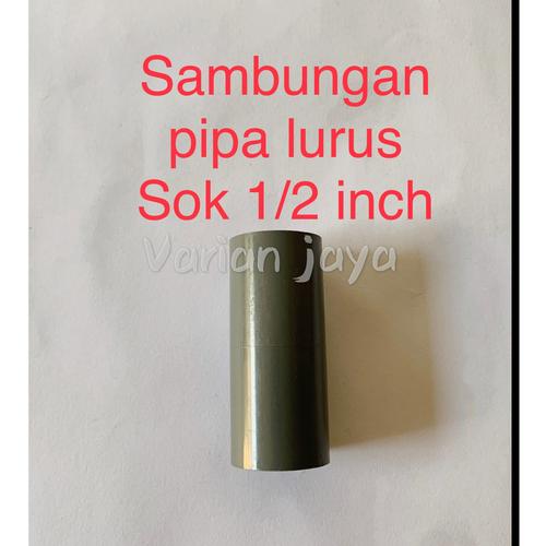 Jual Sok 1/2 inch Sock 1/2 sok 1/2” Sok lurus 1/2 Sambungan lurus 1/2 ...