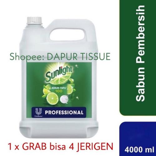 Jual SUNLIGHT 4L sabun cuci piring jerrycan jerigen 4 liter / lt ...
