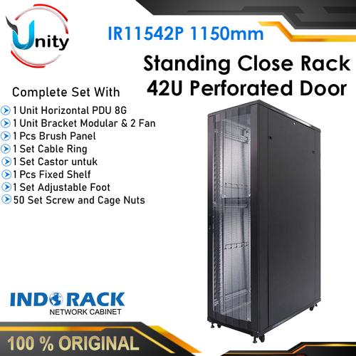 Jual Rack Server Standing Close Rack 42U Perforated Door Indorack ...