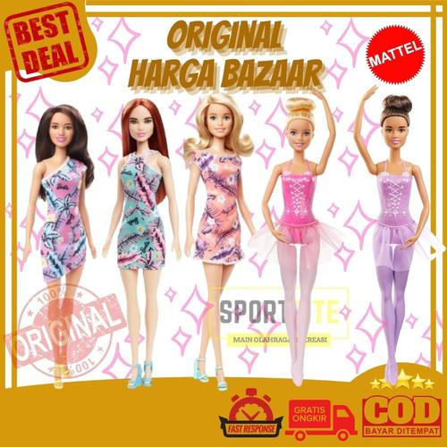 Jual Barbie Doll Assortment Ori Mattel. Boneka Mainan Anak - Dress Pink ...
