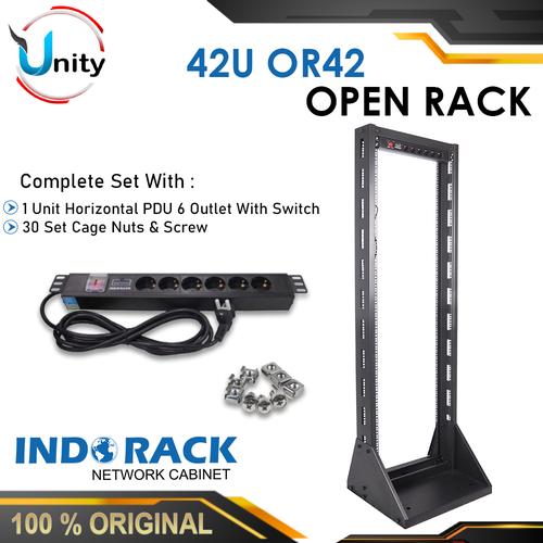 Jual Open Rack 42U Indorack Open Rack OR42 Rack Server 42U Rack Kabel ...