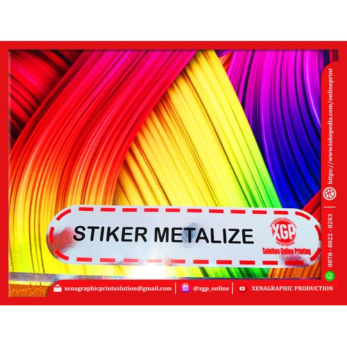 Jual CETAK PRINT STICKER GOLD / STICKER SILVER METALIZE A3 CUTTING KISS ...