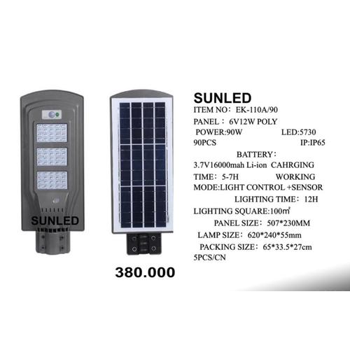 Jual PJU solar all in one 90watt lampu PJU tenaga surya IP65 - Jakarta ...