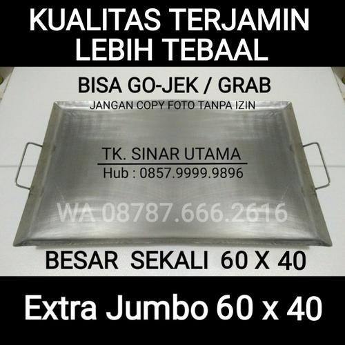 Jual Wajan Grill Roti Flat John Tepanyaki Bakar kebab Burger Panggangan ...