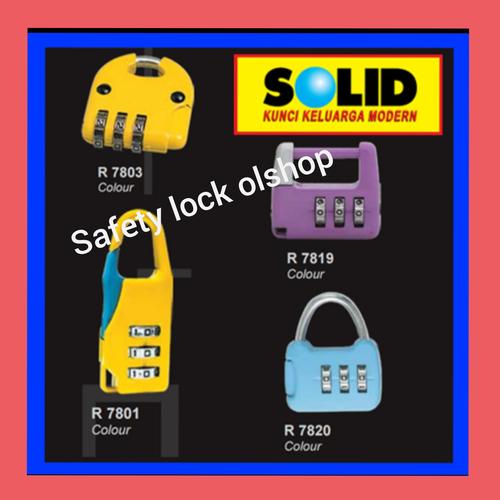 Jual SOLID Gembok Koper / Luggage Padlock Series Kunci Kode - Jakarta ...