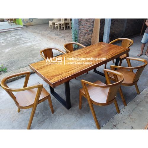 Jual Meja Trembesi Kayu Solid Tepi Flat Rata - Kab. Jepara - MJS ...