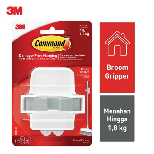 Jual Command Hook Gantungan Sapu Pel Broom Gripper 3M Command 17007-ES ...