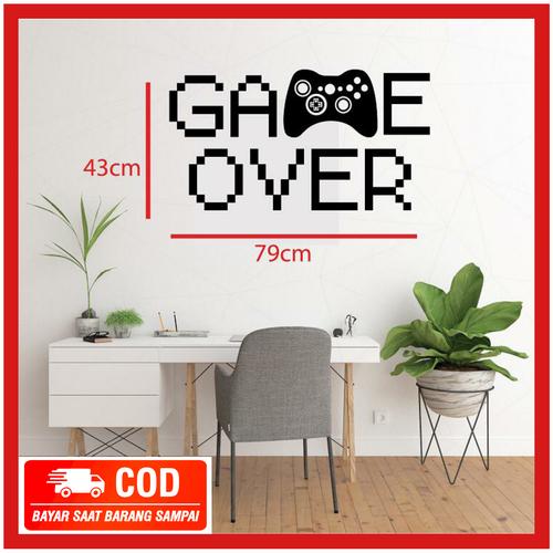 Jual stiker dinding game over - Kota Depok - IrsyadAlRasyid | Tokopedia