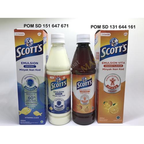 Jual Minyak Ikan Scott's Emulsion Jeruk dan Original 400ml - Jakarta ...