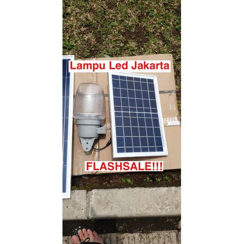 Jual Kap lampu tempel dinding + solar panel. Khusus bohlam e27. Outdoor ...