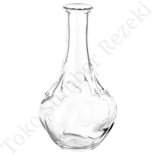 Jual Vas Bunga Kaca Beling Transparan Tinggi Lengkung Pot Flower Vase ...