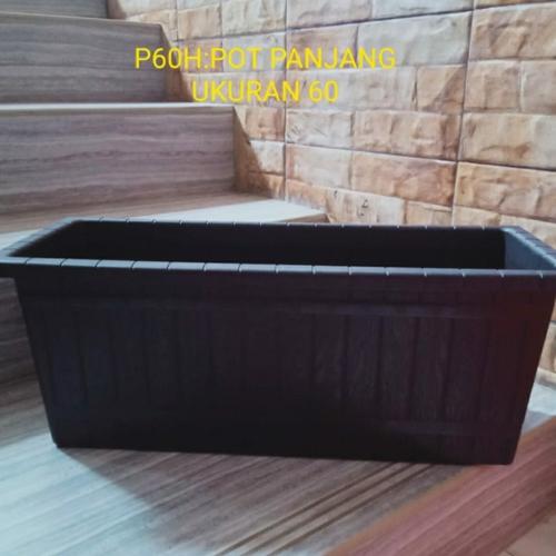 Jual Pot Bunga Tanaman ukuran 60 model Gentong Panjang motif Kayu wrn ...