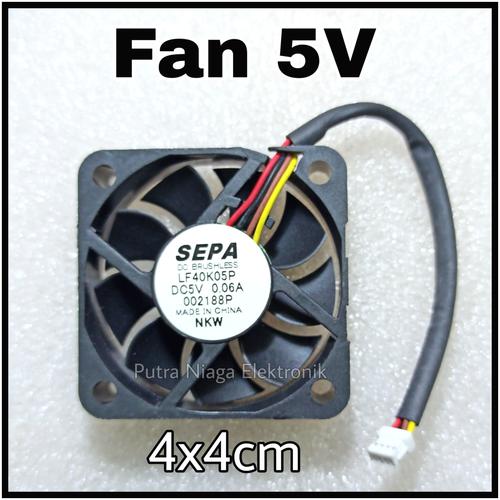 Jual Fan DC 5V 4cm / Kipas Pendingin 5 Volt DC 5VDC dimensi 40x40x10mm ...
