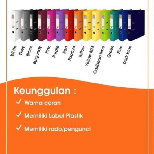 Jual Odner Forte odner Warna Forte Folio PVC Plastik - Folio 75mm ...