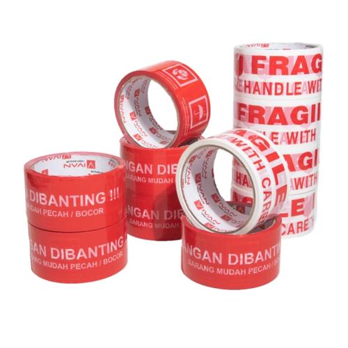 Jual Lakban Fragile Merah-Putih IVAN 2Inch x 50Yrd - Merah - Kab ...