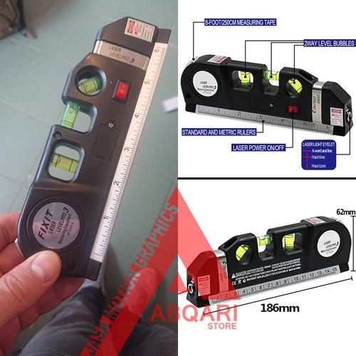 Jual penggaris laser / meteran laser / Vertical Horizontal Laser Line ...
