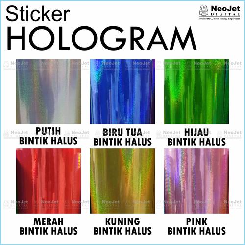 Jual Sticker Hologram Stiker Glitter Gliter 60x100cm - Putih Bintik ...