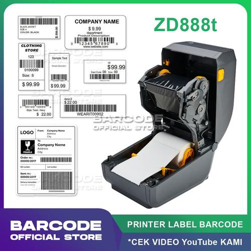 Promo Printer Cetak Label Alamat Pengiriman Marketplace Zebra ZD888 ...