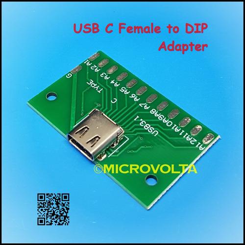 Jual USB C Female to DIP Adapter - Kota Bandung - microvolta | Tokopedia