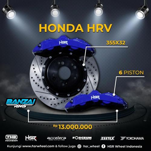 Jual Big Brake Kit HSR Wheel BBK Honda HRV 355 mm 6 pot Plug and Play ...