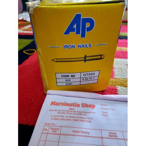 Jual Paku Rivet 550 4mm x 12.7 per dus 1kg paku tembak paku rifet ...