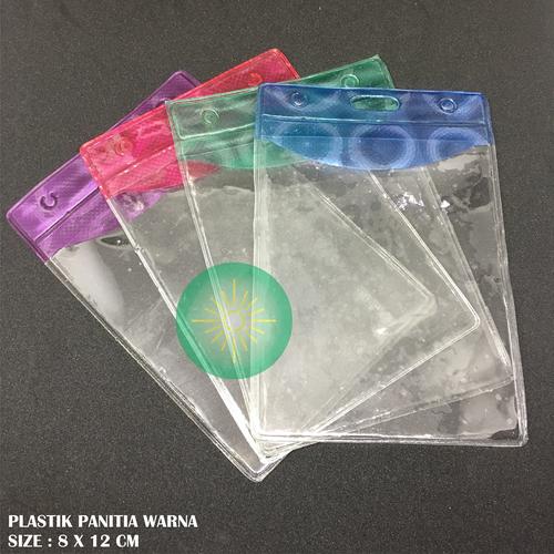 Jual Plastik Panitia 8x12Cm Warna Tutup / Plastik Id Card / Plastik ...