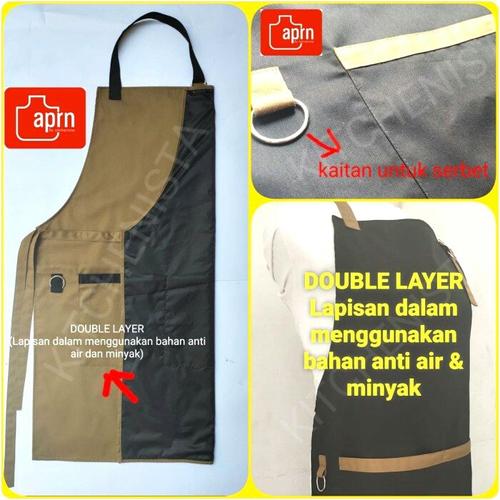 Jual APRON CELEMEK WATERPROOF ANTI AIR ANTI MINYAK - HIJAU hitam - Kota ...