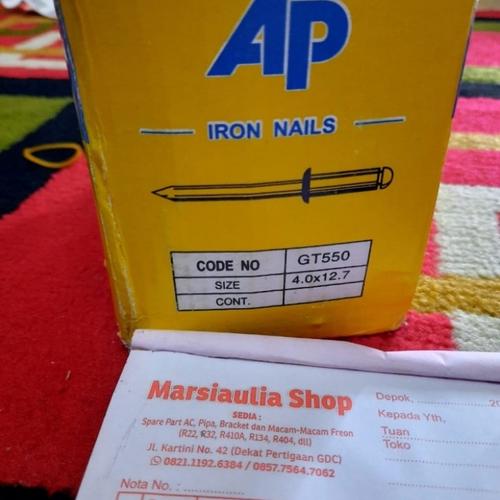 Jual Paku Rivet AP gt 550 4mm x 12.7 per dus 1kg paku tembak paku rifet ...