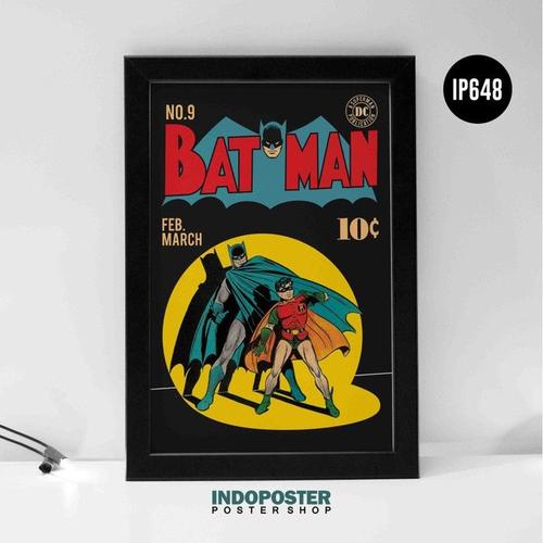 Jual Poster Hiasan Dinding Retro Batman & Robin Classic Comic Cover A4 ...