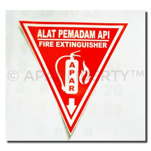 Jual sticker segitiga apar uk 15x15cm sign rambu - Jakarta Barat ...