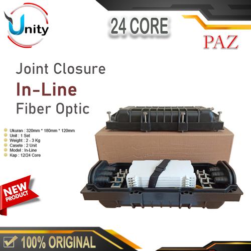 Jual Joint Closure 24C Fiber Optic JB Inline FO FTTH 24 Core PAZ - Kota ...