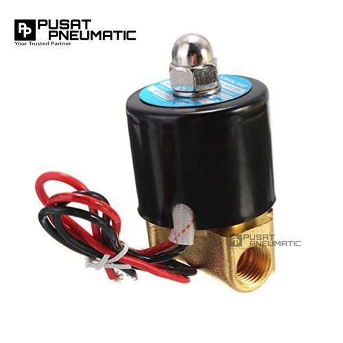 Jual Solenoid Valve 2 way 2w-025-08 1/4" ac 220 / dc 24 - Voltase Dc24 ...