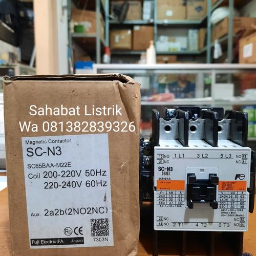 Jual Kontaktor / Contactor Fuji SC-N3 SCN3 220v Original - Jakarta Pusat - Rasya sahabat listrik ...