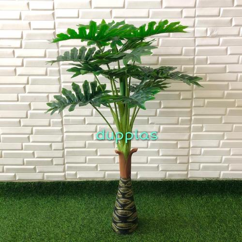 Jual Pohon Daun Jari Jari Hijau Tanaman Palsu Lucu Artifisial Hiasan ...