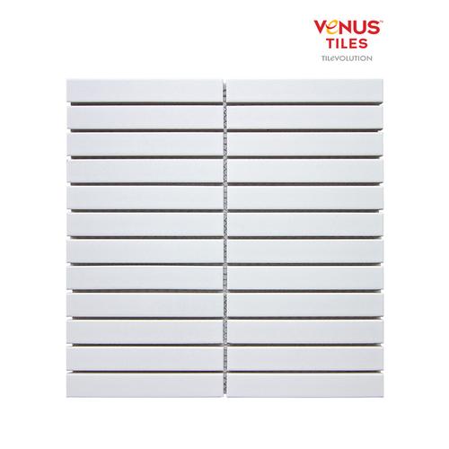 Jual Venus Mosaico | Pottery Long Striped White (matte) - Kota ...