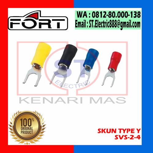 Jual Skun Y / Skun Garpu Isolasi FORT / SVS-2-.4 / Untuk 1.25-2.5mm - Kuning - Jakarta Pusat ...